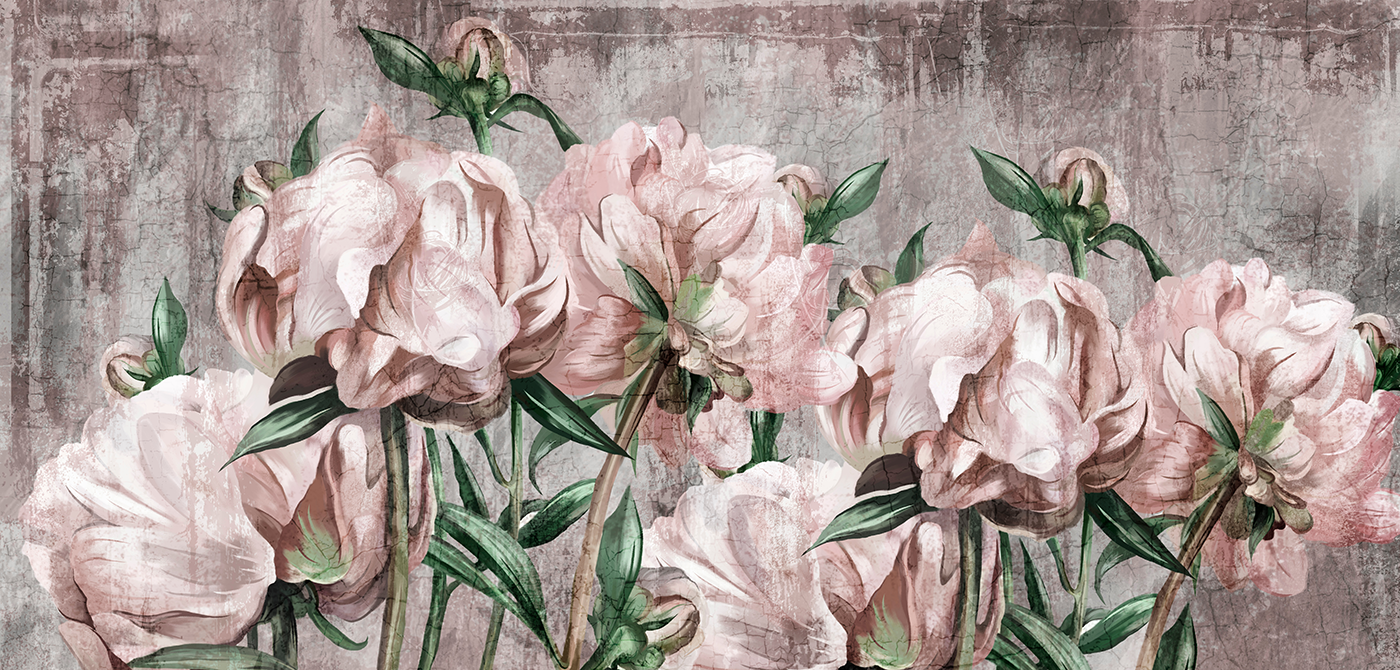 Pink peony's - Airtex Mania